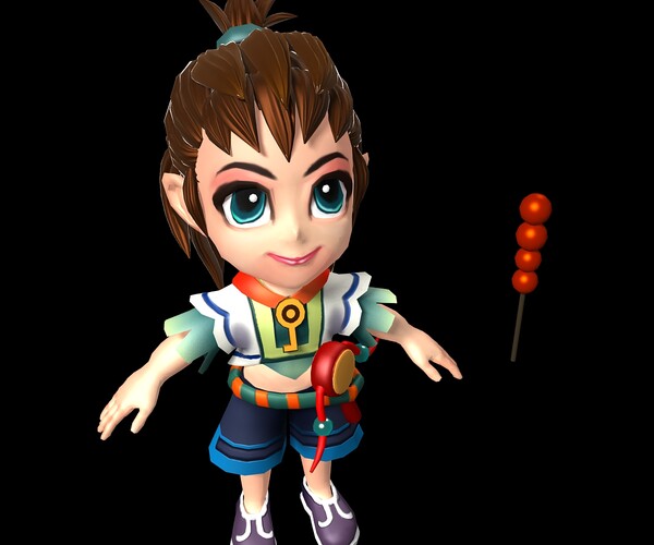 ArtStation - The characters of the game - the little boy | Game Assets