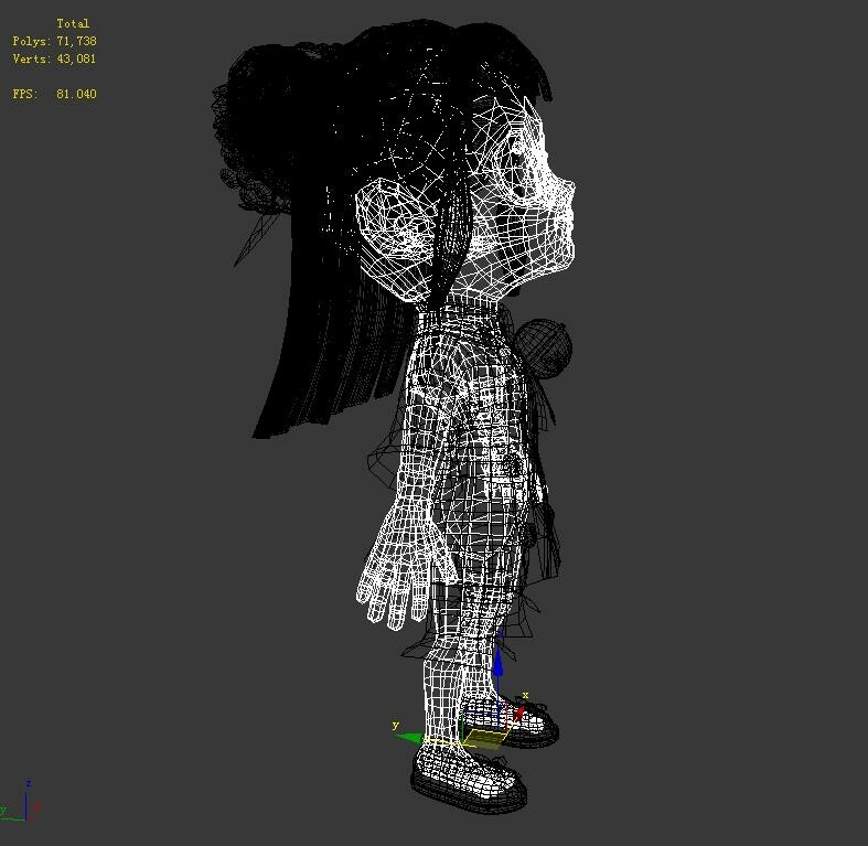 ArtStation - Game character character - little girl | Game Assets