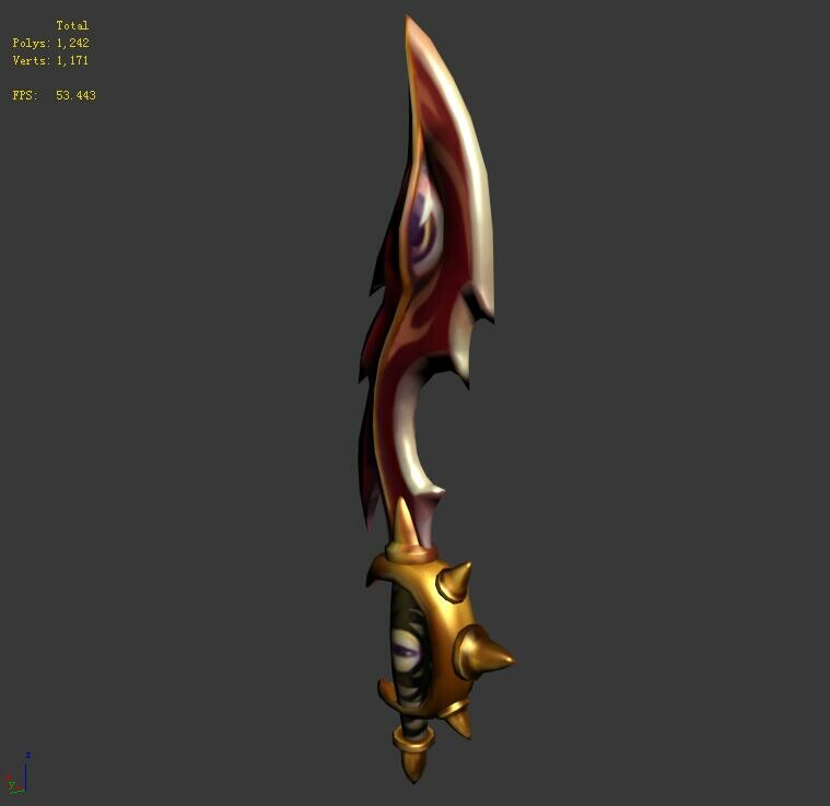 ArtStation - Game character weapon - hundred ghost weep | Game Assets