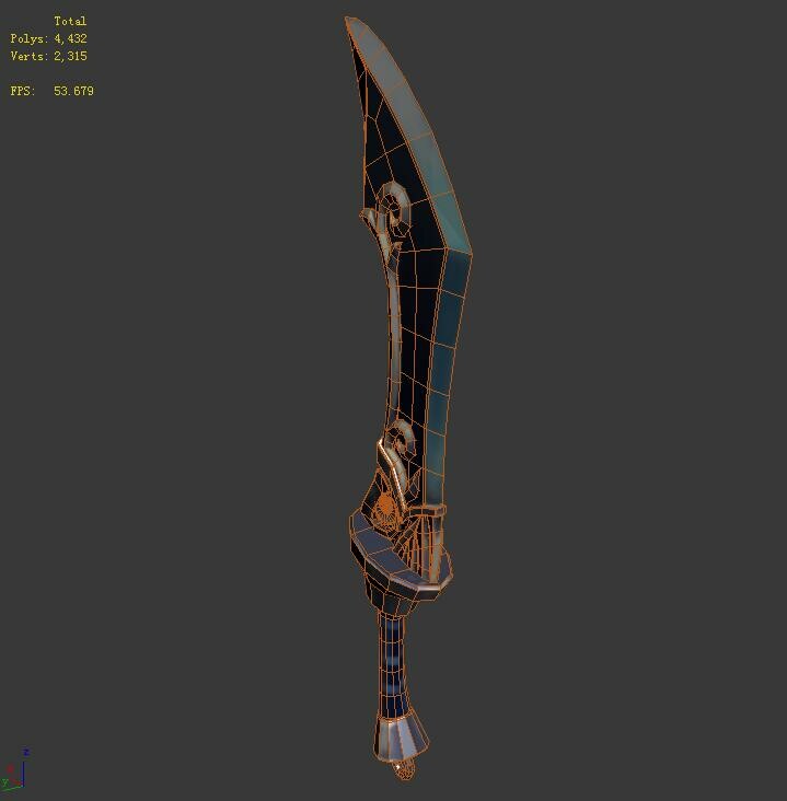 ArtStation - Game character weapon - big knife | Game Assets