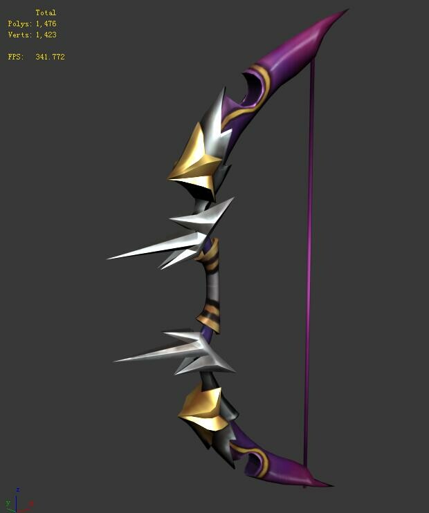 ArtStation - Game character weapon - meteor bow | Game Assets