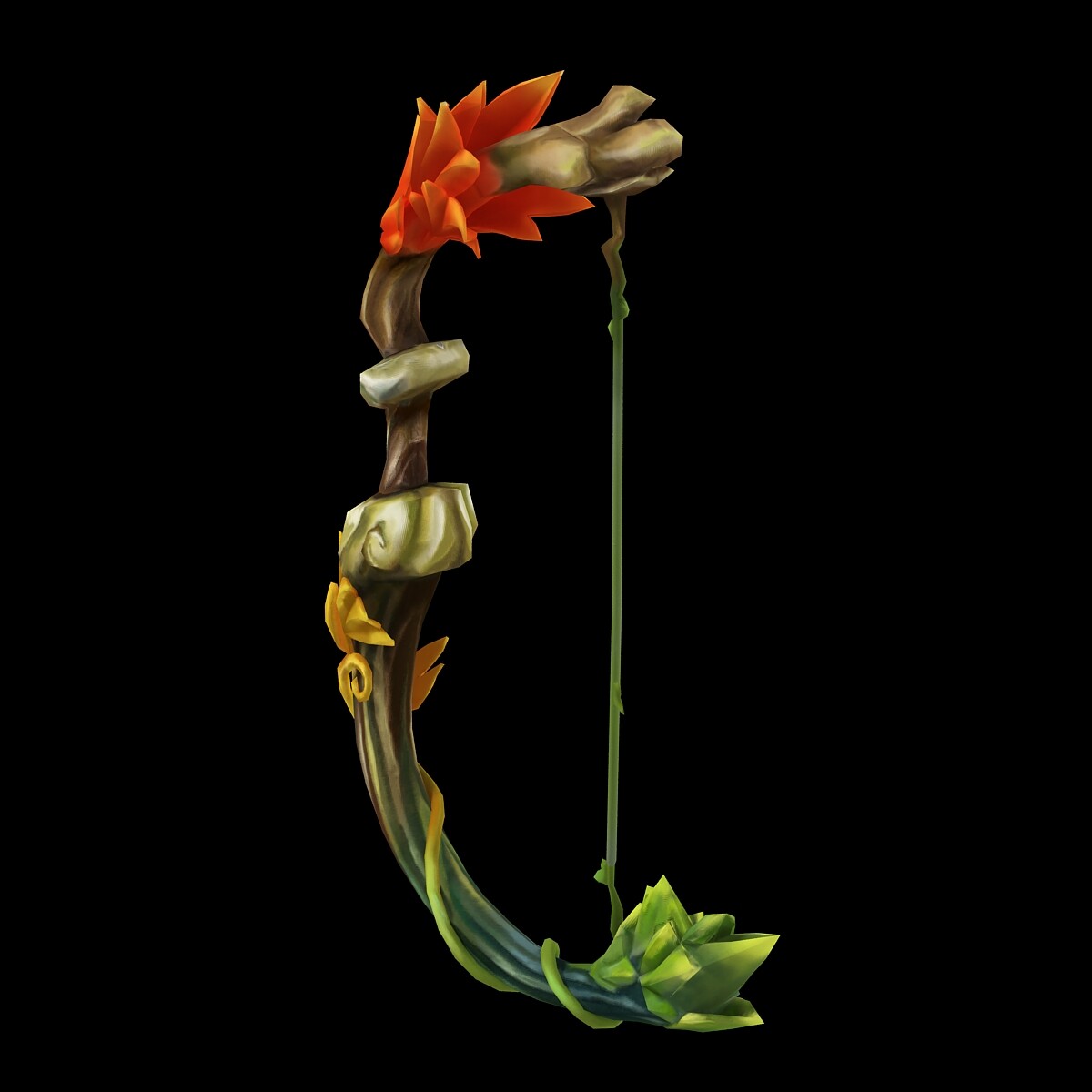 ArtStation - Game character weapon - god wood bow | Game Assets