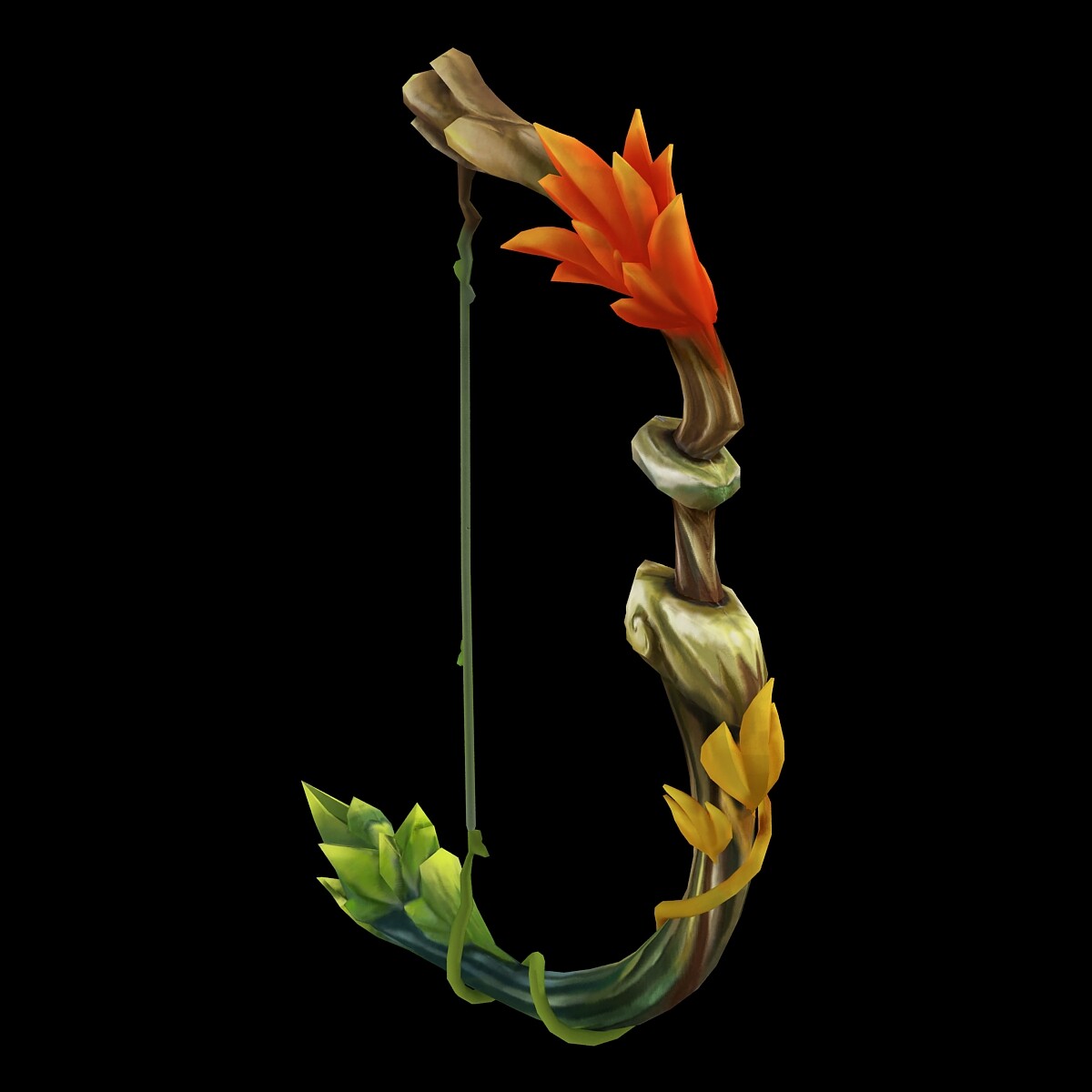 ArtStation - Game character weapon - god wood bow | Game Assets