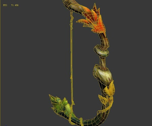 ArtStation - Game character weapon - god wood bow | Game Assets