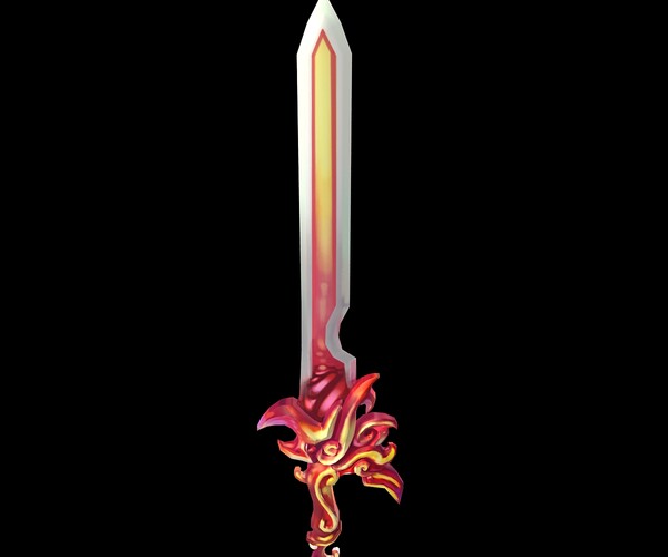 ArtStation - Game character weapons - ladies sword 70 | Game Assets