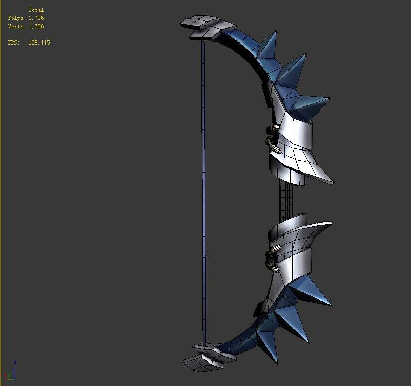 ArtStation - Game character weapon - iron tire bow | Game Assets