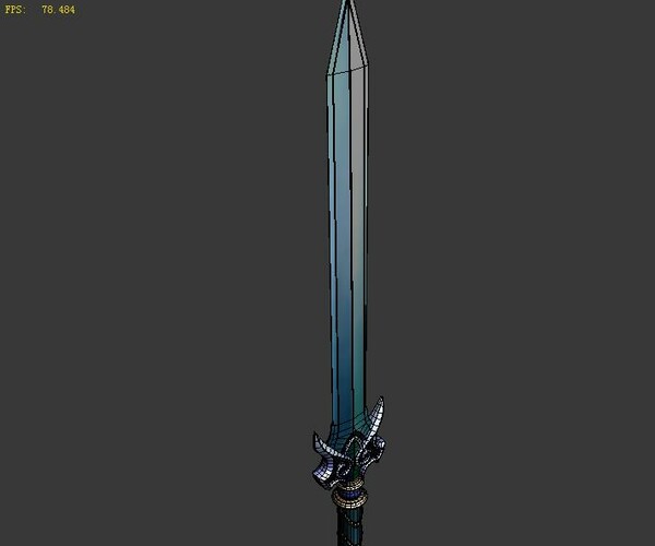 ArtStation - Game character weapons - cast iron sword | Game Assets