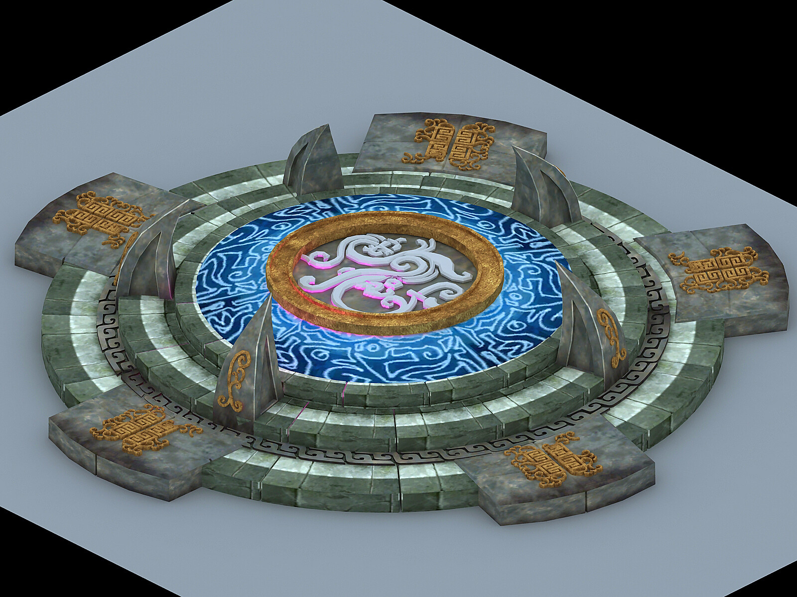 ArtStation - Dongfu objects - round altar | Game Assets