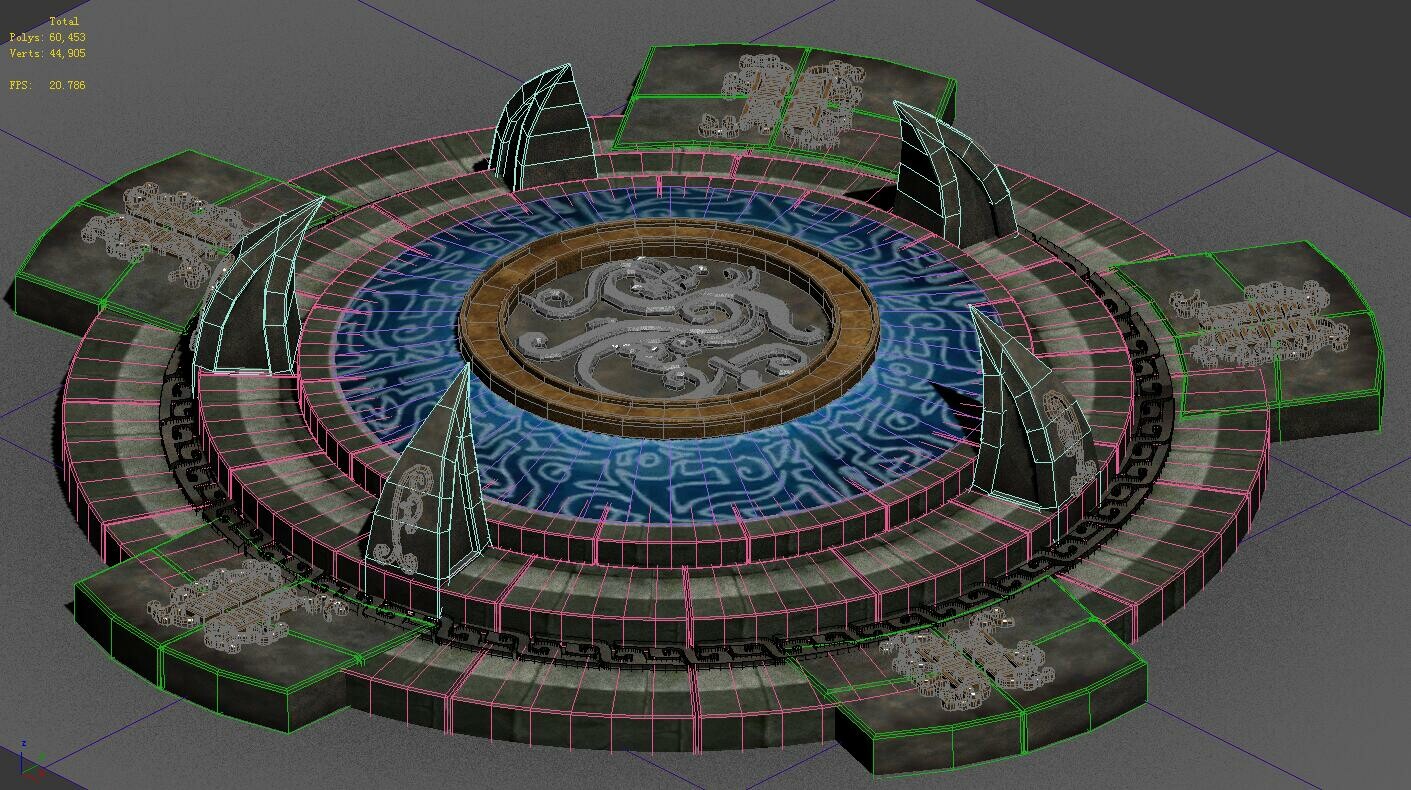 ArtStation - Dongfu objects - round altar | Game Assets