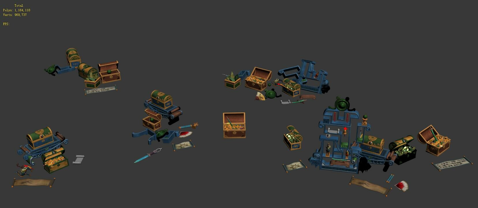 ArtStation - Palace - Treasure - shelf | Game Assets