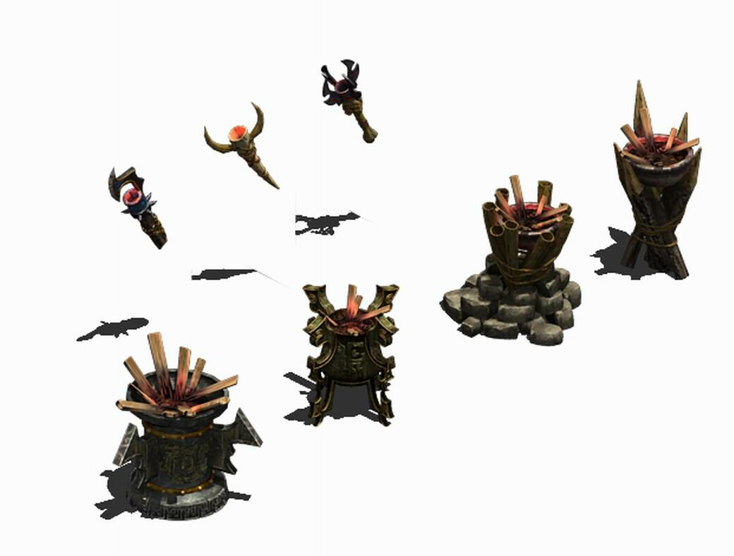 ArtStation - Brazier - torch | Game Assets