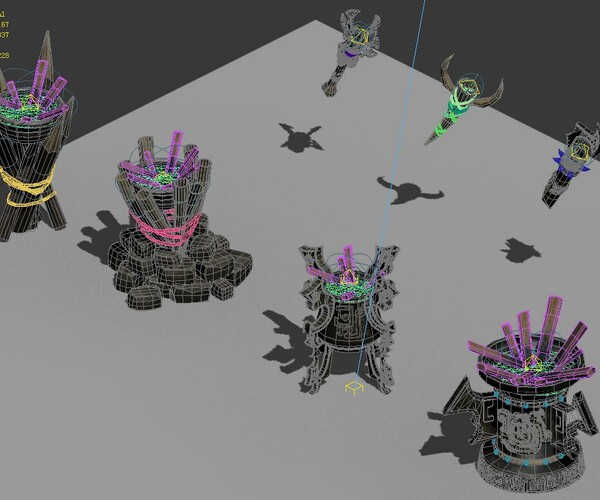 ArtStation - Brazier - torch | Game Assets