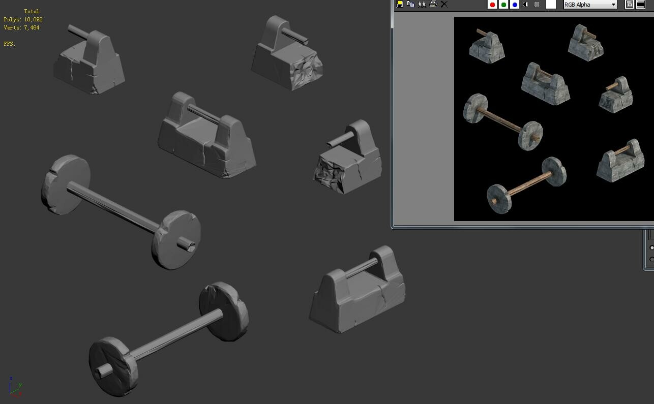 ArtStation - Fitness equipment 043 | Game Assets