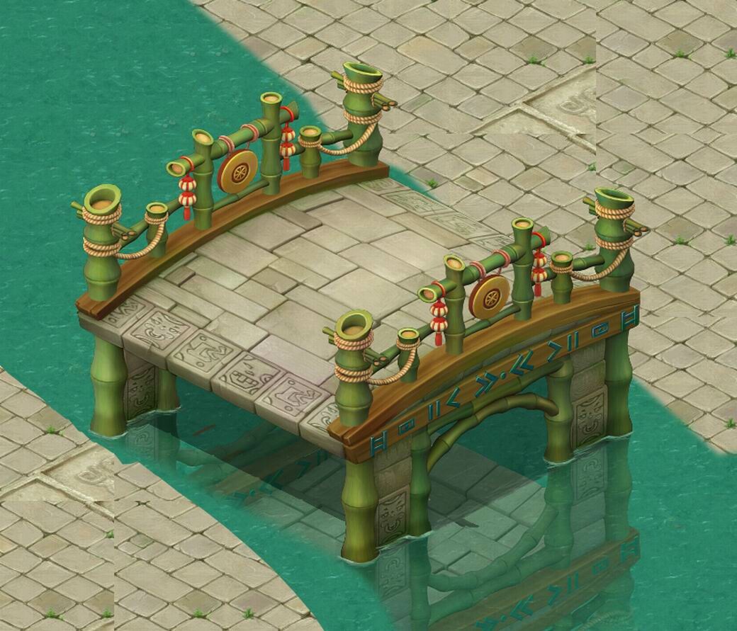 ArtStation - Cartoon world - love flooding bridge | Game Assets
