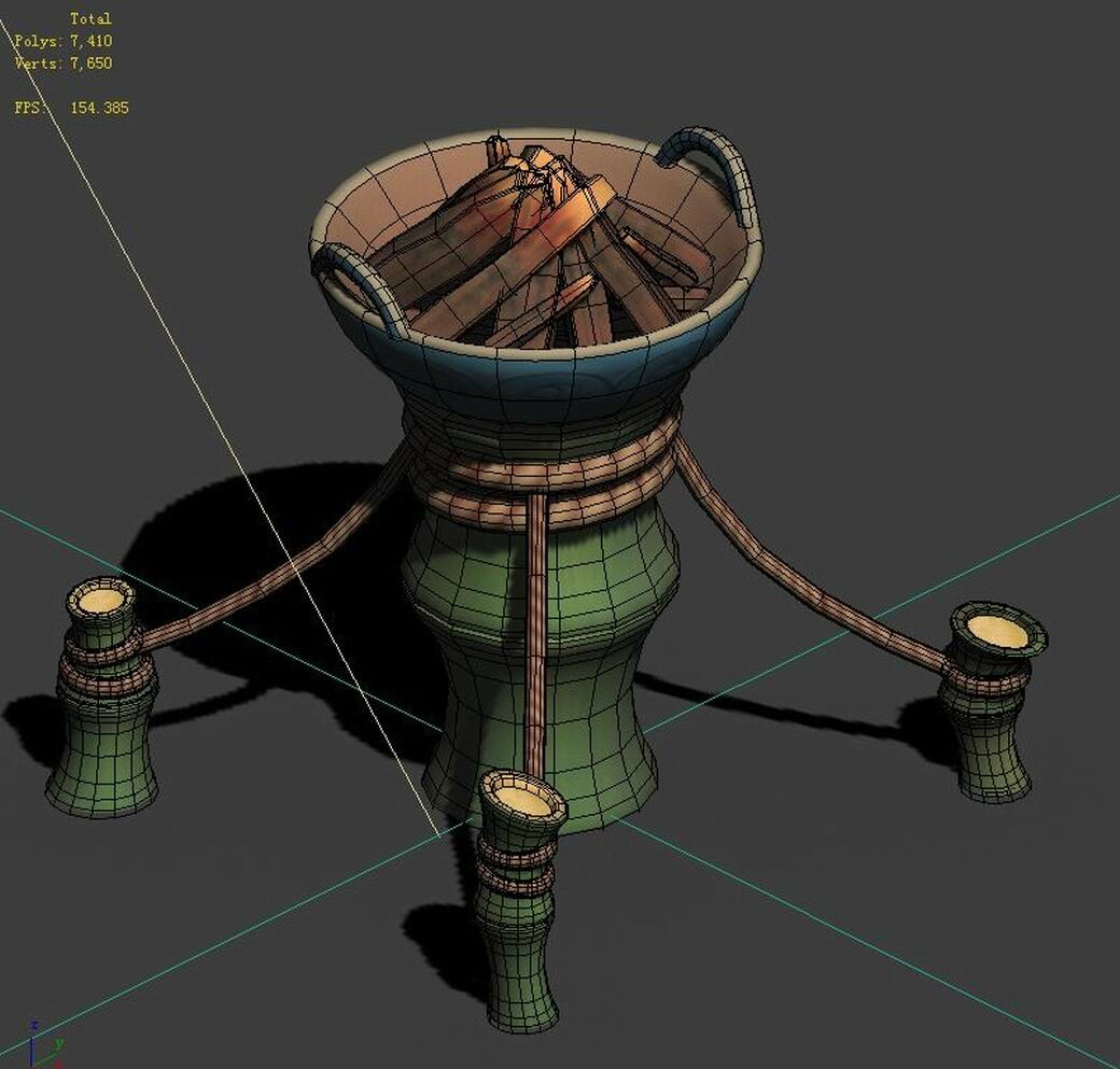 ArtStation - Cartoon world - brazier | Game Assets