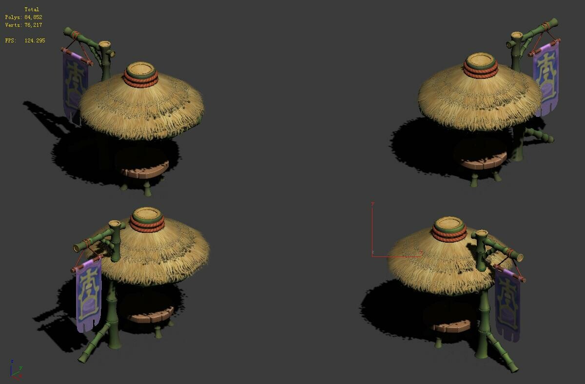 ArtStation - Cartoon world - I love a parasol | Game Assets