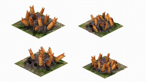 ArtStation - Insects - pupa | Game Assets