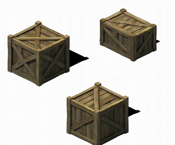 ArtStation - Wooden box 032 | Game Assets