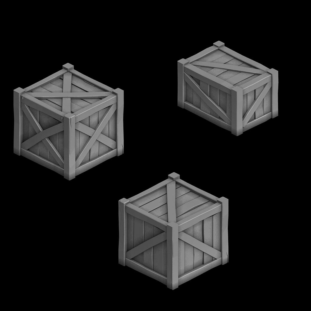 ArtStation - Wooden box 032 | Game Assets