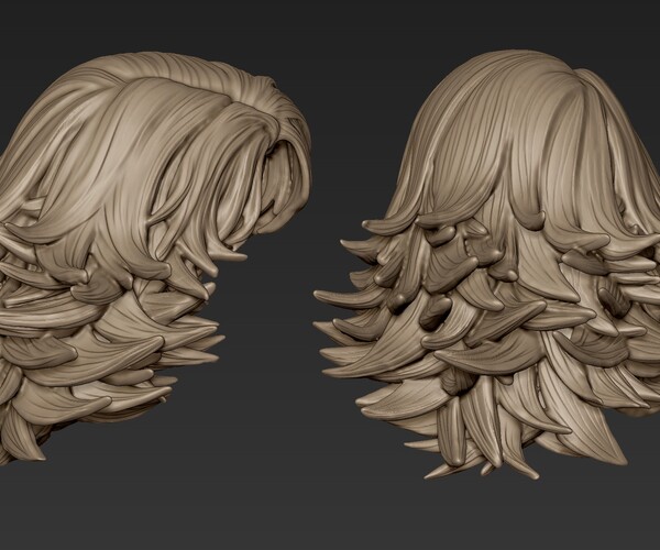 ArtStation - Hair Collection 4 | Resources