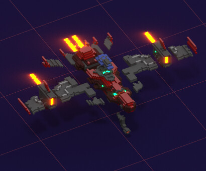 ArtStation - +100 Modular Voxel Spaceships Assets | Game Assets