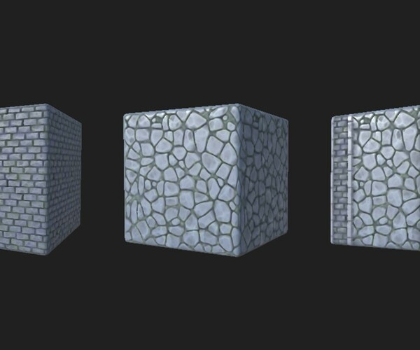 ArtStation - Genshin Style Procedural Rock Road Material | Game Assets
