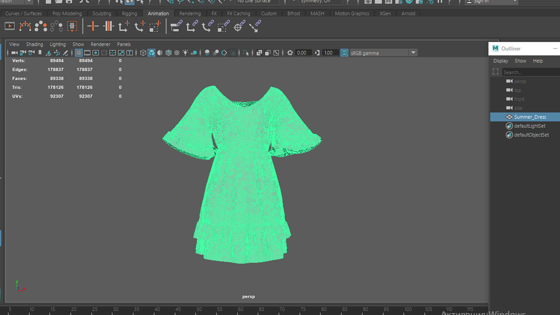 ArtStation - Summer Dress | Game Assets
