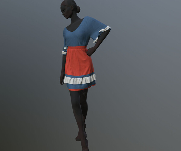 ArtStation - Summer Dress | Game Assets