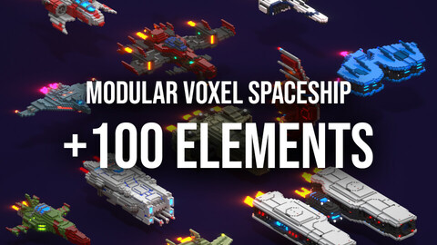 ArtStation - +100 Modular Voxel Robots Assets | Game Assets