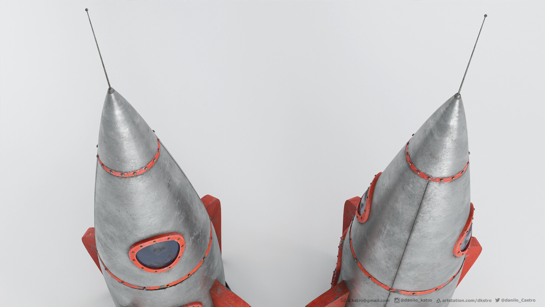 ArtStation - Retro Rocket | 3D model | Resources