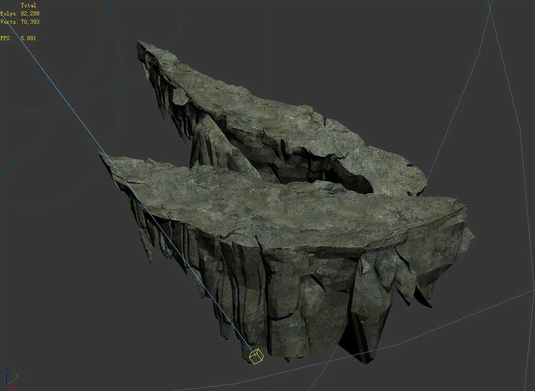 ArtStation - Dragon Hall - Right Upper Cliff 02 | Game Assets