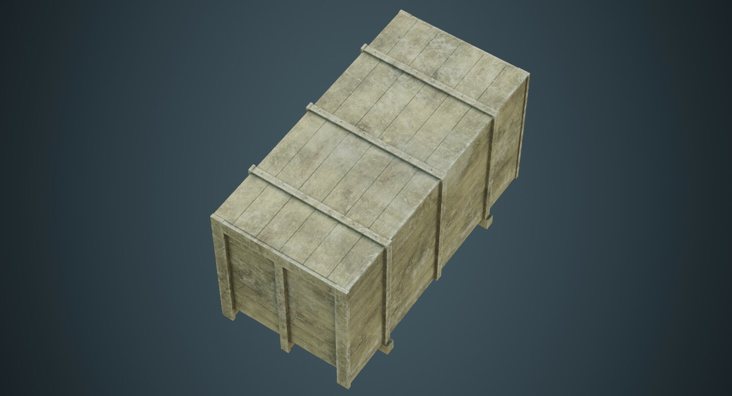 ArtStation - Wooden Box 2B | Game Assets