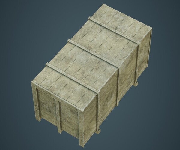 ArtStation - Wooden Box 2B | Game Assets