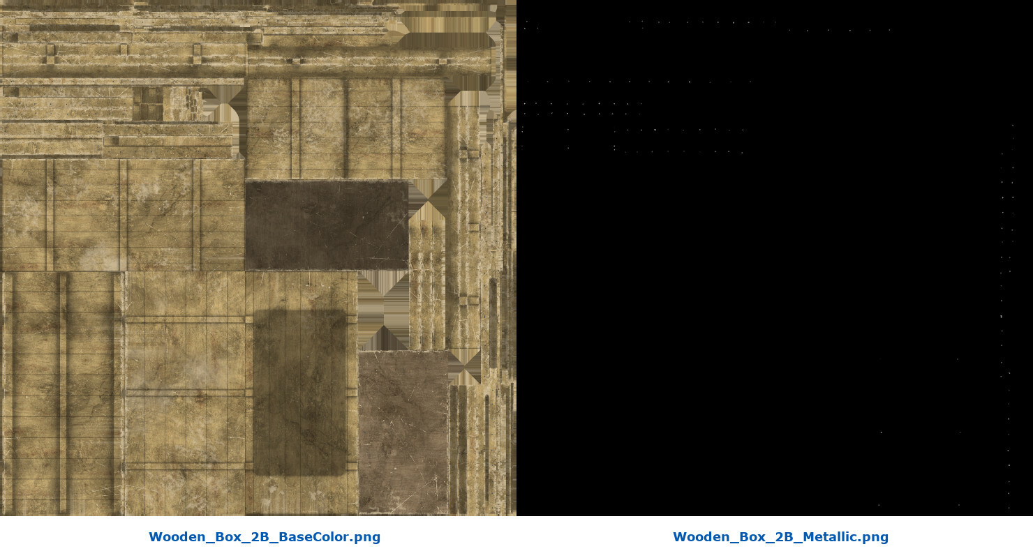 ArtStation - Wooden Box 2B | Game Assets