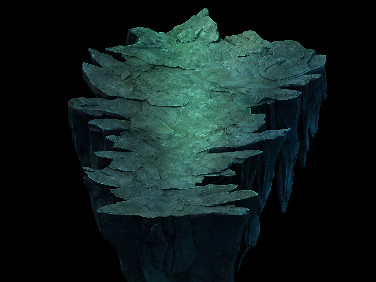 ArtStation - Dragon Hall - Left Cliff 03 | Game Assets