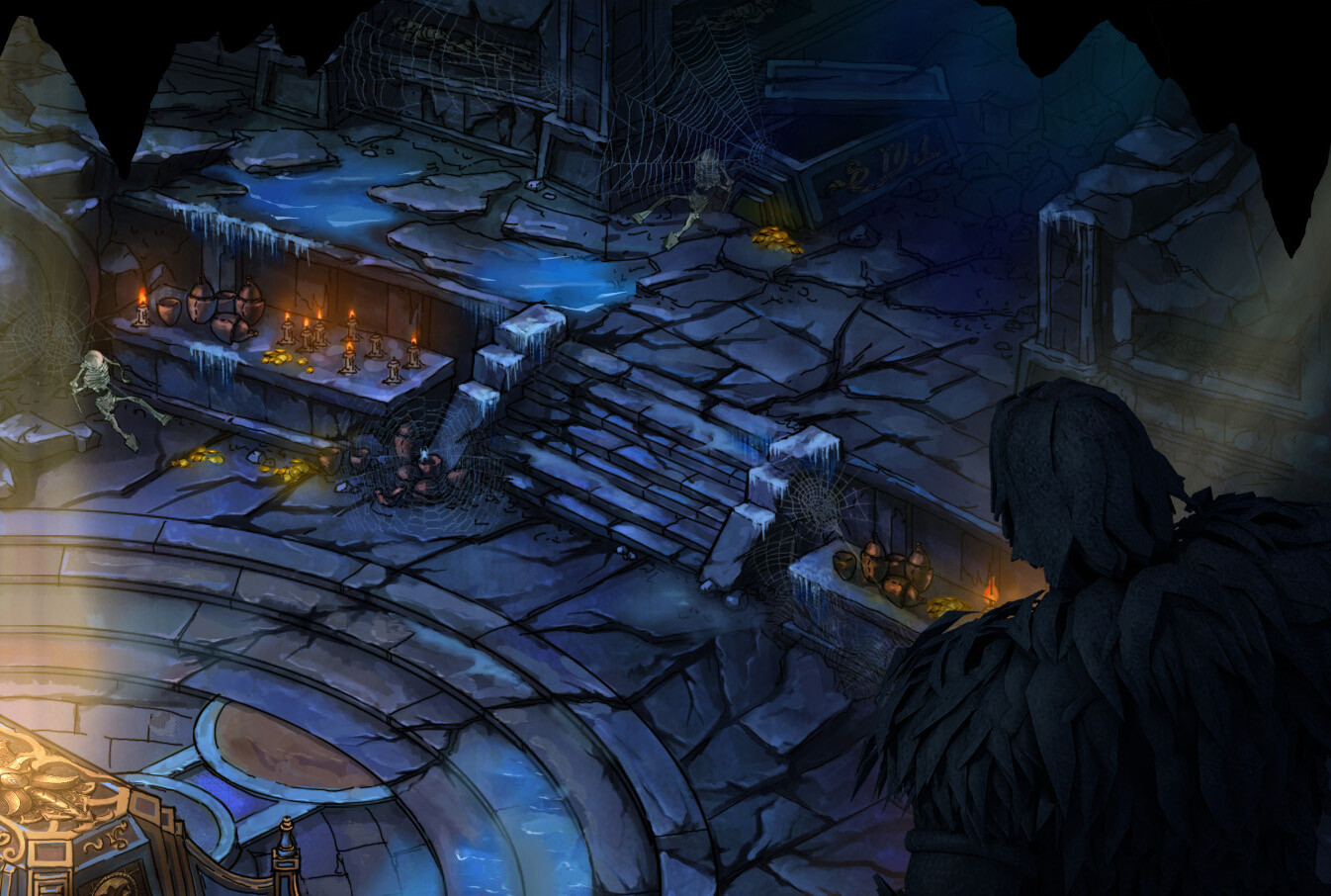 ArtStation - Tomb Map - Wall Table Candles 03 | Game Assets