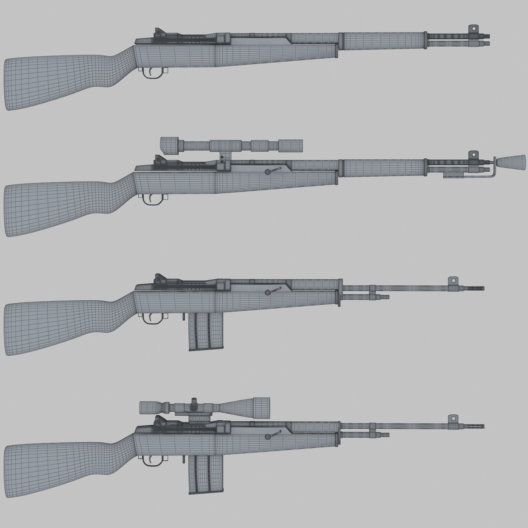 ArtStation - rifle wood gun | Game Assets