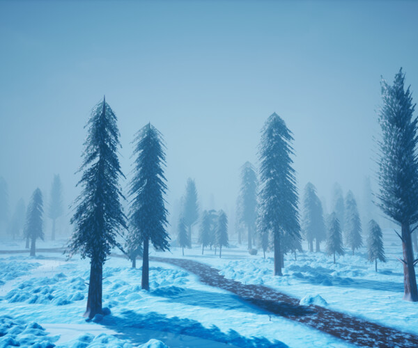 ArtStation - Stylized Snowy Environment - Unreal Engine 4 | Game Assets