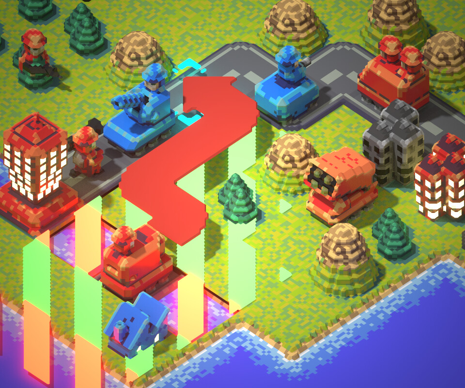 ArtStation - 10 Voxel Tanks And Terrains | Game Assets