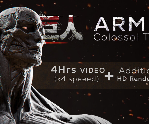 ArtStation - Armin Colossal Titan - Redesign Speedsculpt in ZBrush ...