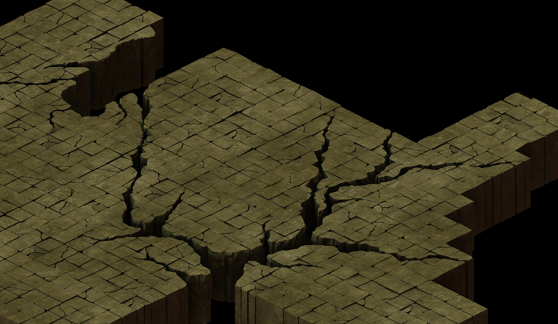 ArtStation - Place of the Destroyed - Damaged Ground 12 | Game Assets