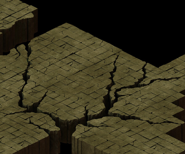 ArtStation - Place of the Destroyed - Damaged Ground 12 | Game Assets