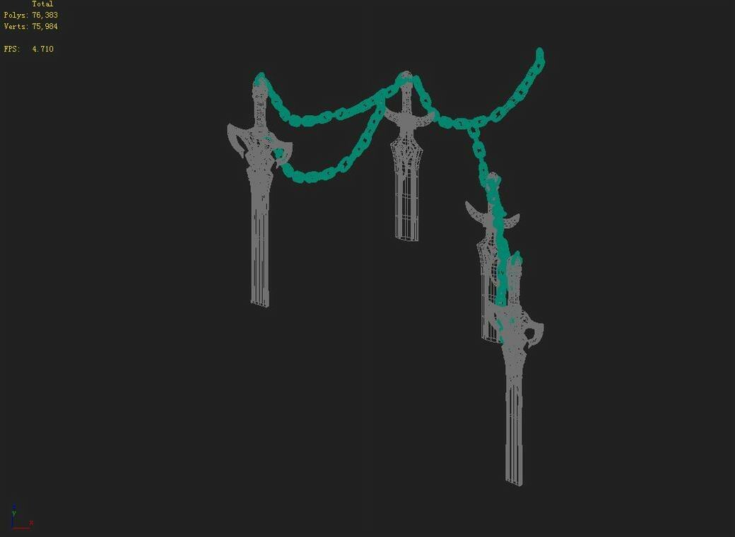 ArtStation - Town Magic Cave - Sword - Iron Chain 01 | Game Assets