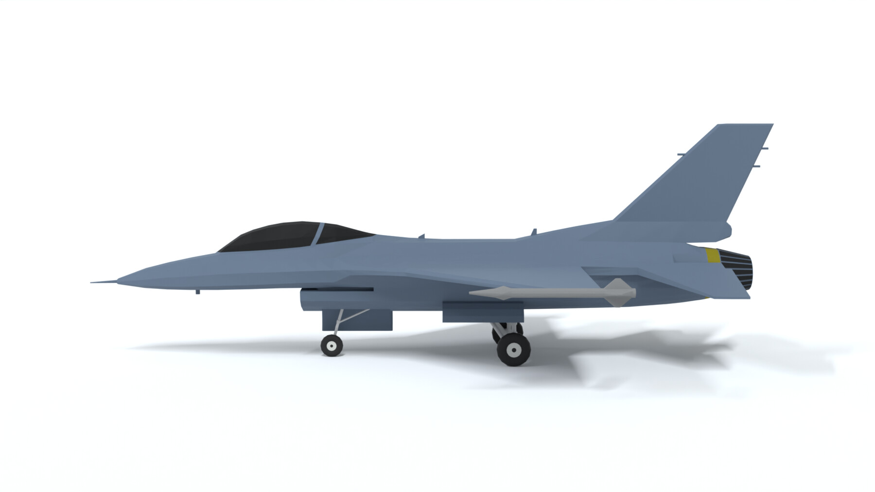 ArtStation - Low Poly Cartoon F-16c Fighting Falcon | Game Assets