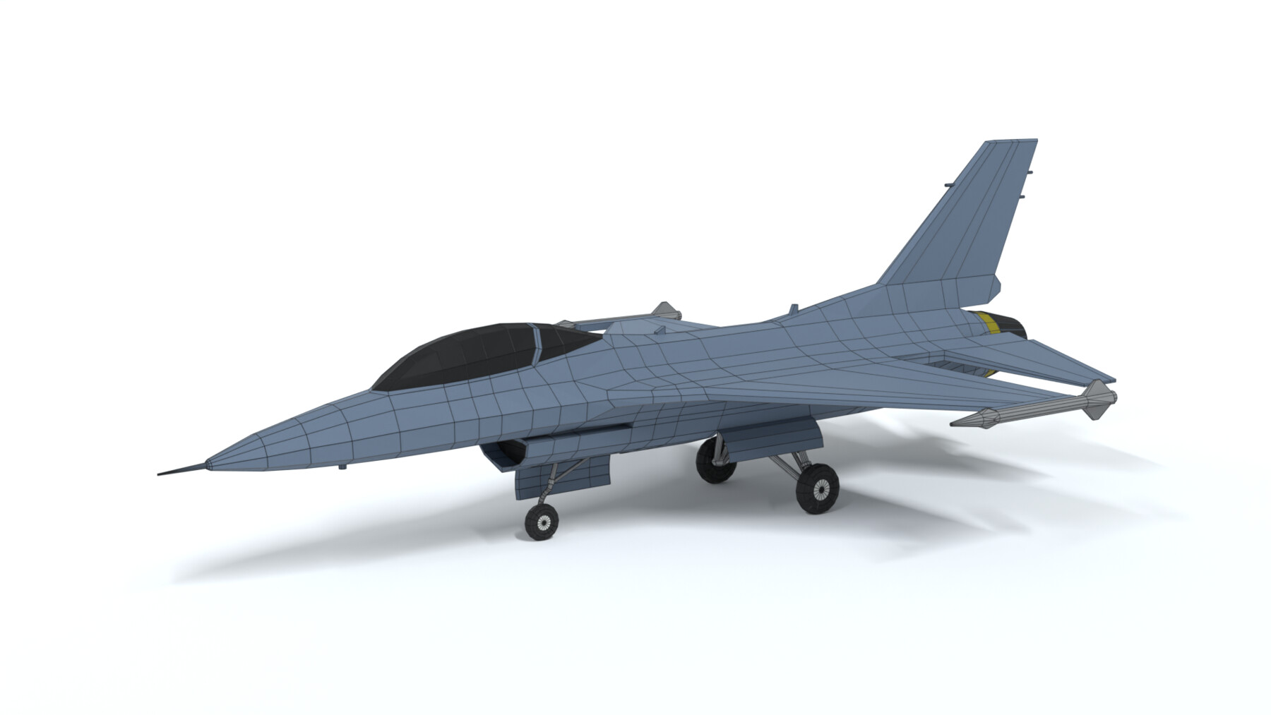 ArtStation - Low Poly Cartoon F-16c Fighting Falcon | Game Assets