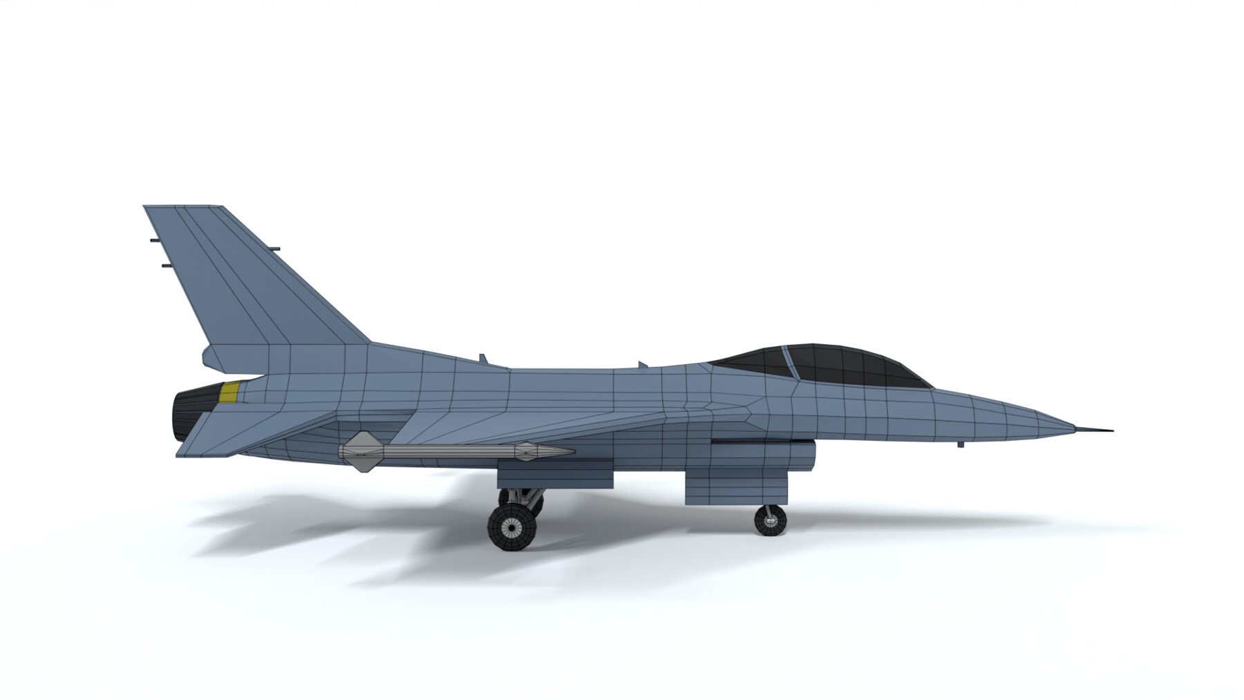ArtStation - Low Poly Cartoon F-16c Fighting Falcon | Game Assets