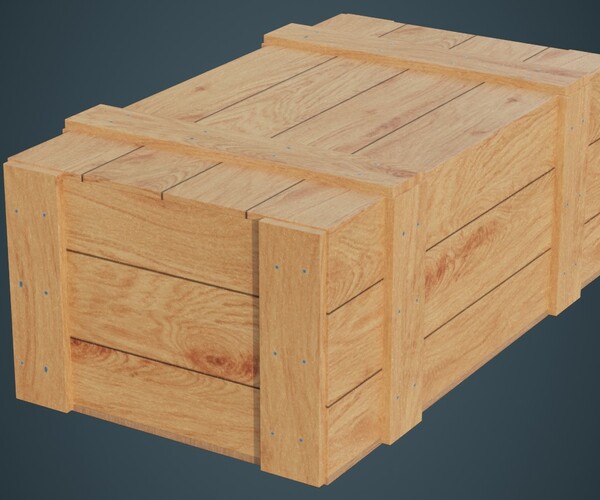 ArtStation - Wooden Box 3A | Game Assets