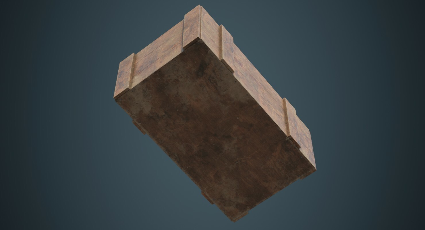 ArtStation - Wooden Box 3B | Game Assets