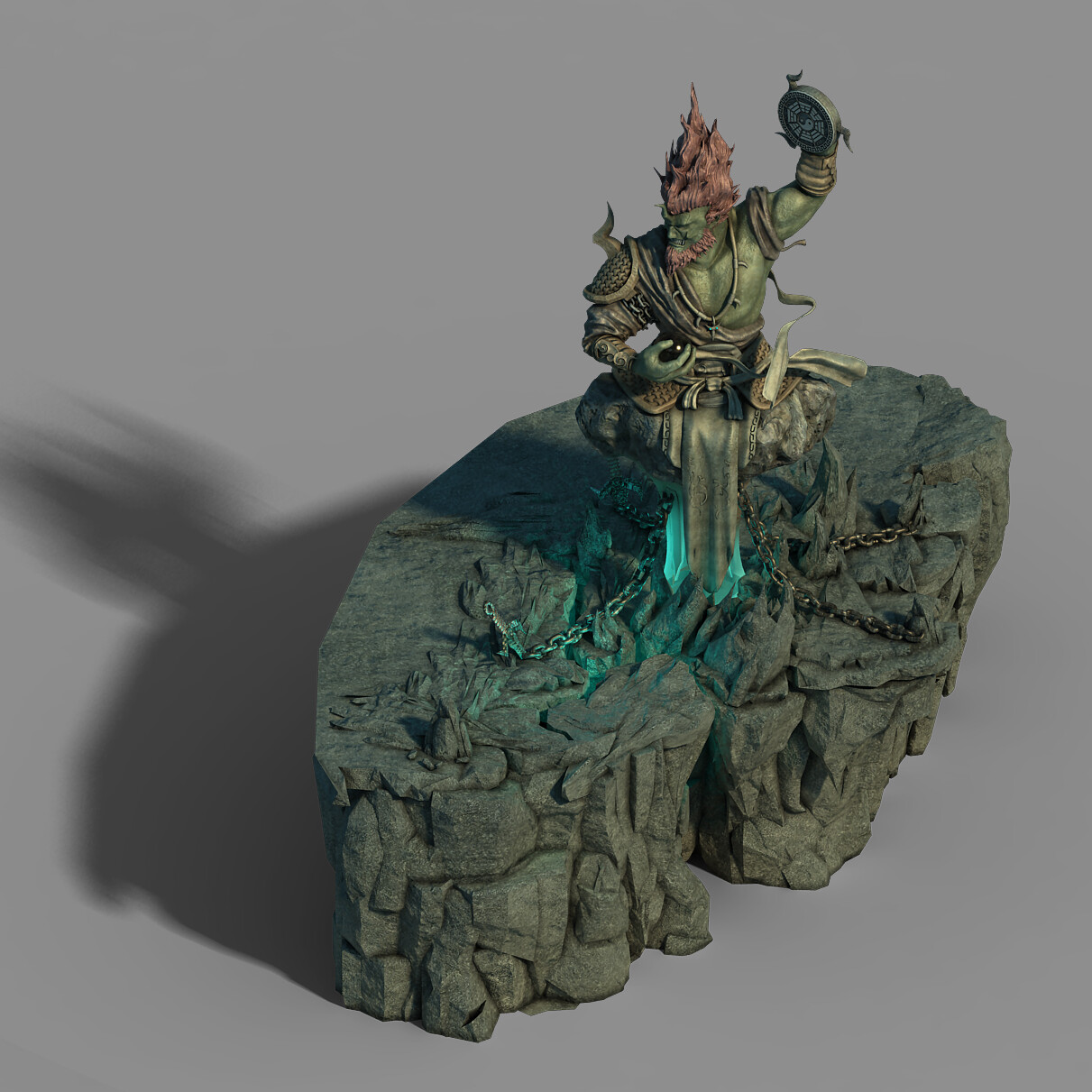 ArtStation - Town Magic Cave - Stone Sculpture 02 | Game Assets