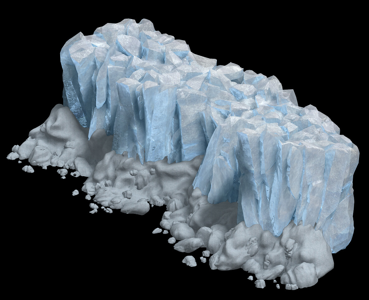 ArtStation - Iceberg - Ice Road Mountain 02 | Game Assets